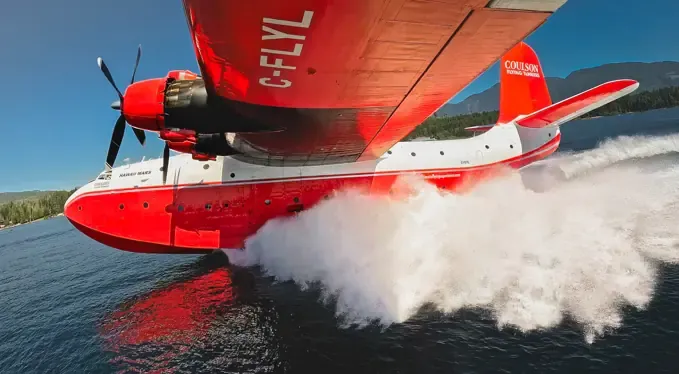 Hawaii Martin Mars water bomber aircraft showcased by Harbour Air
